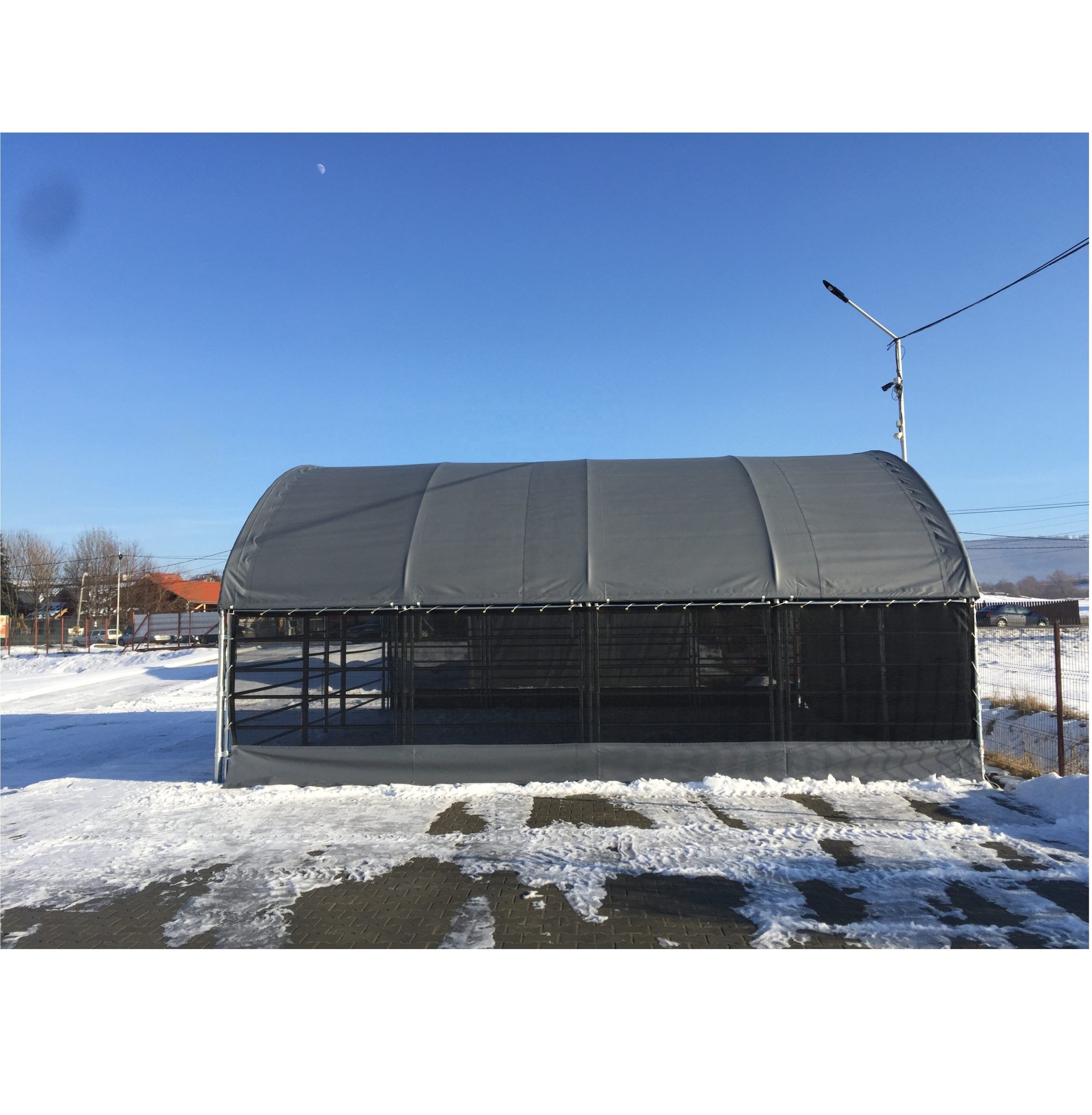 Heavy Duty Prefab Galvanized Farm Marquee Tent – 8x8m Animal Shelter
